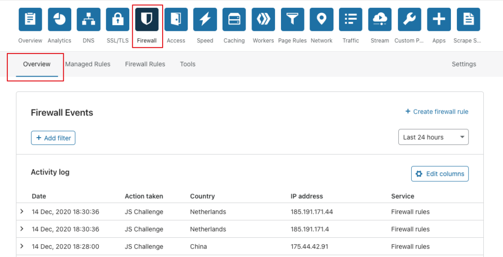 Enable Firewall Rules and a JavaScript Browser Challenge - commercebuild Success Portal