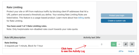 Enable Cloudflare Rate Limiting - commercebuild Success Portal