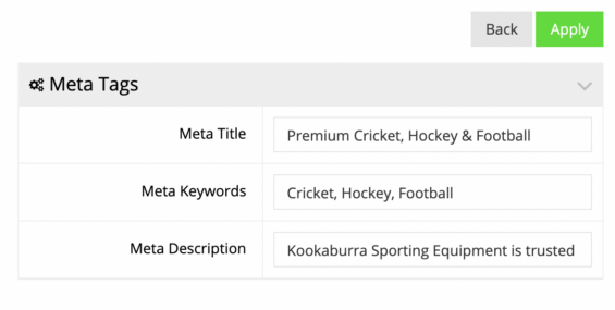 How to Set Up Metadata Information for Content pages
