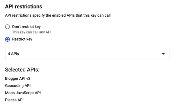 Configuring Your Google API Key
