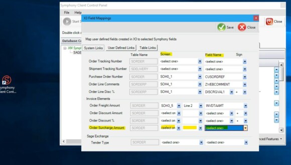 How to configure credit card fee - Sage X3