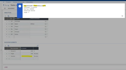 How to configure credit card fee - Sage X3